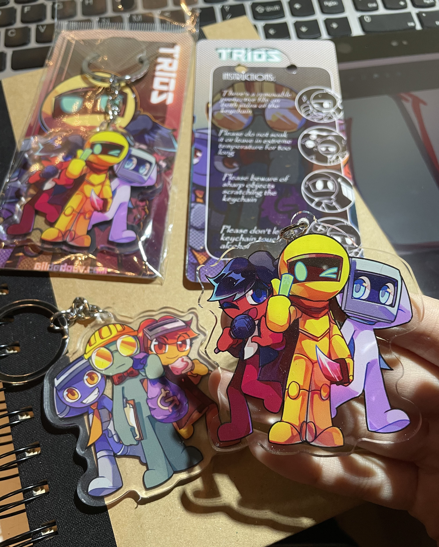 Story #0 Themed Keychains - Gildedguy